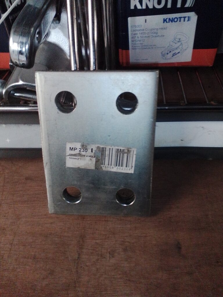 2" 52mm 4 Hole Drop Plate - Summer Castle Trailers